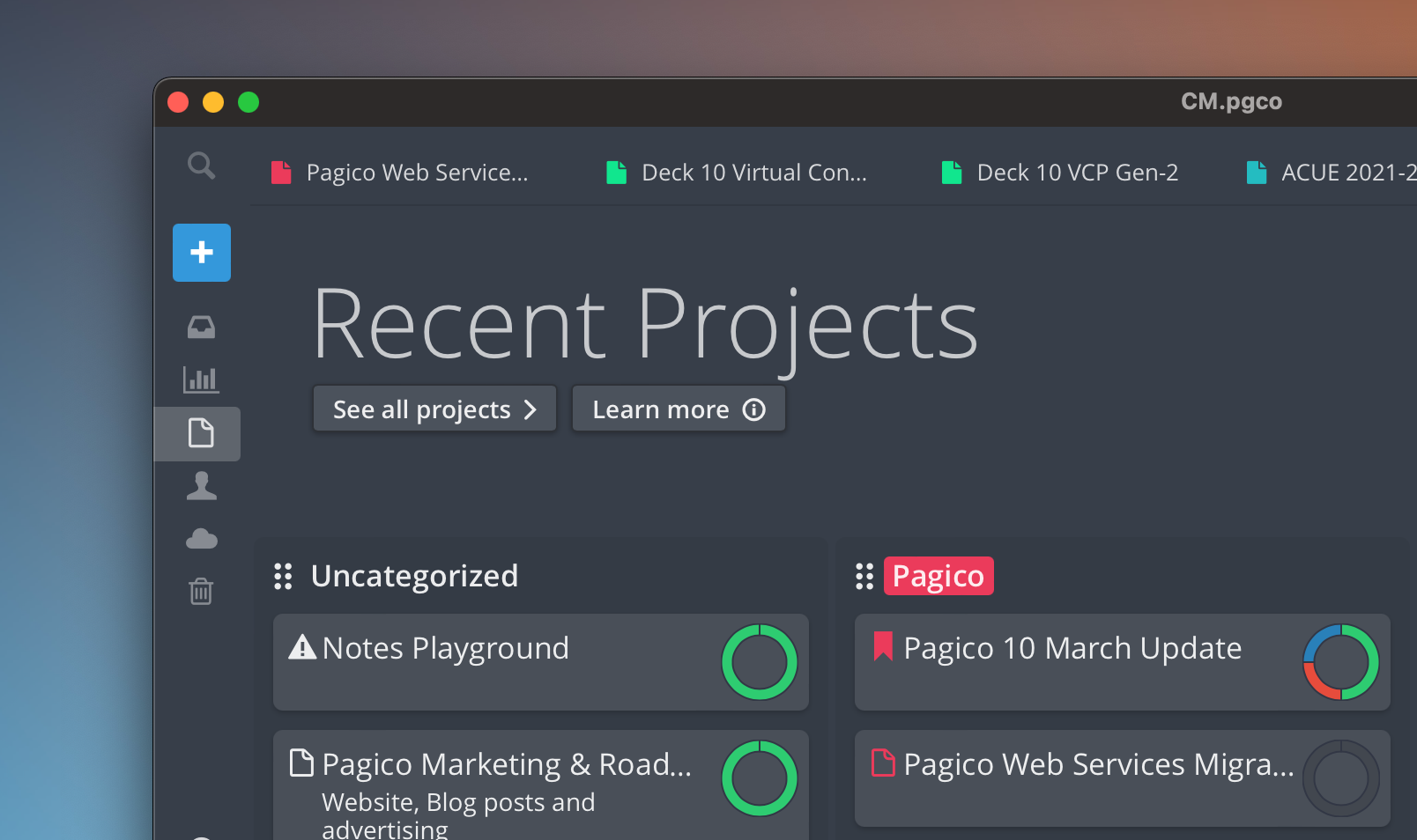 April Update: Kanban-Style Boards and Custom Icons : Pagico Blog