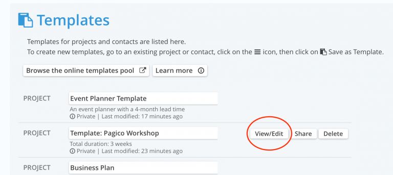 Template: Personal Project : Pagico Blog