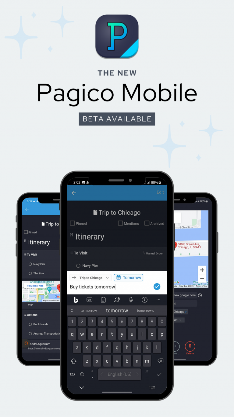 New Pagico Mobile Soon, Beta Available! : Pagico Blog